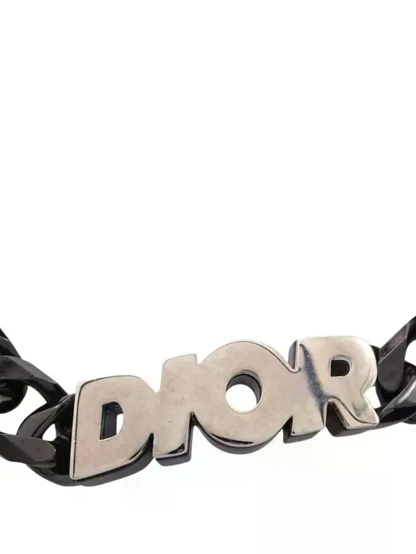 Dior 2022 Ruthenium Plated Brass Brass Chain Link Bracelet Costume Bracelet