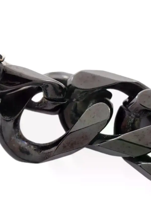 Dior 2022 Ruthenium Plated Brass Brass Chain Link Bracelet Costume Bracelet