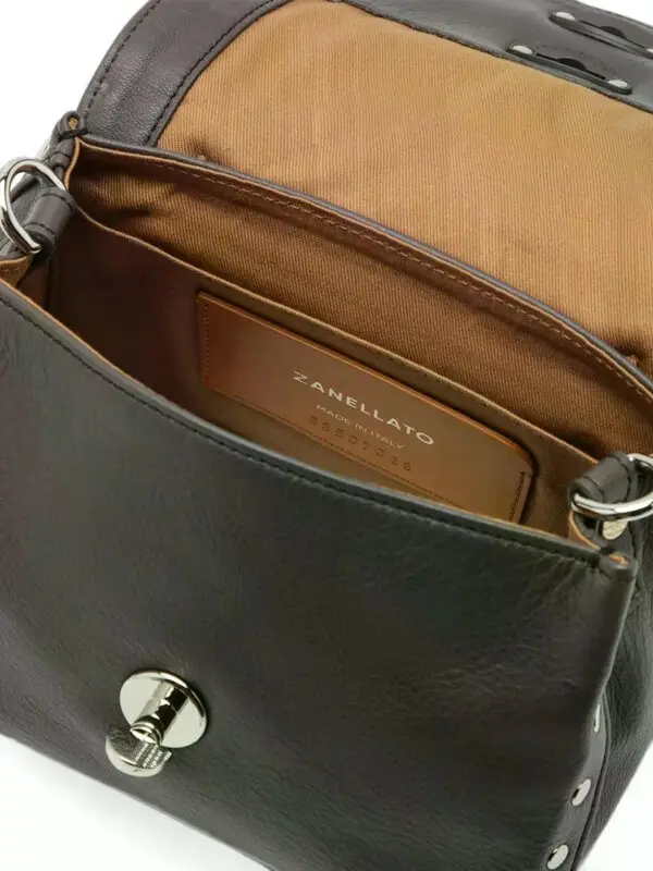ZANELLATO Stud-embellished Leather Cross Body Bag