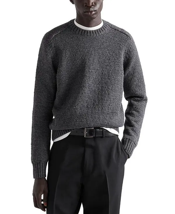 Prada Wool Crewneck Sweater - Grey