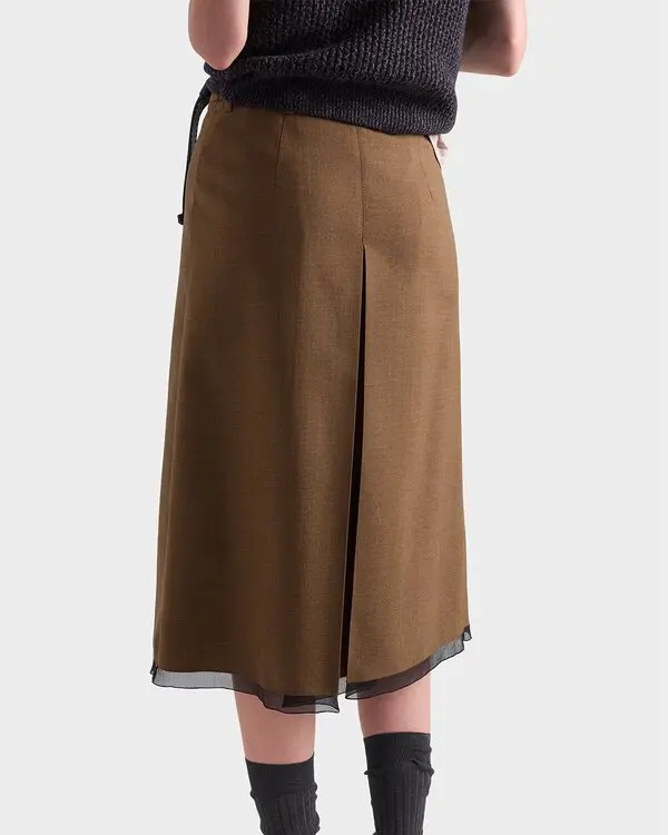 Prada Wool Midi-skirt
