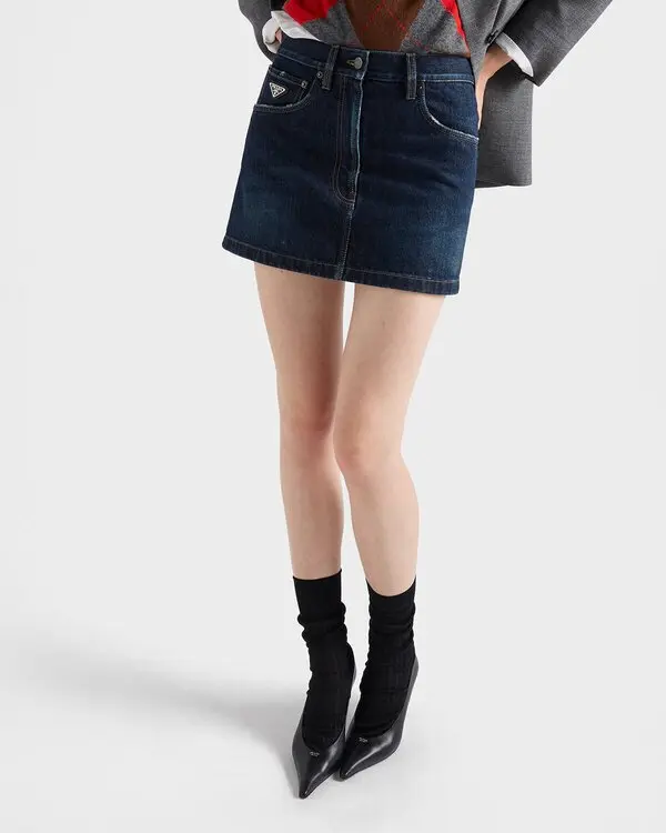 Prada Denim Miniskirt
