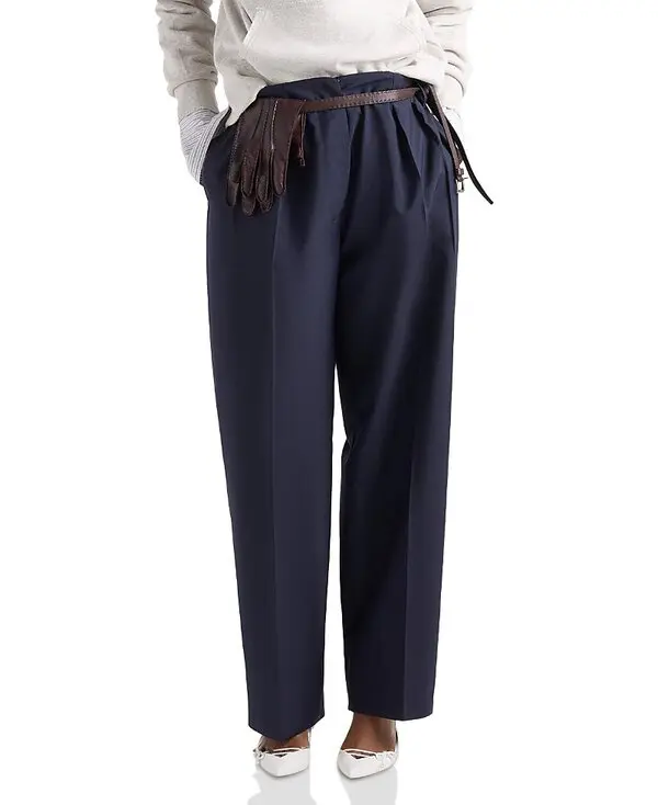 Prada Light Mohair Pants - Navy
