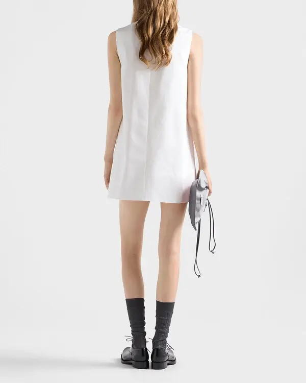 Prada Chino Zipper Mini Dress
