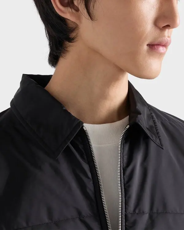 Prada Wool And Re-nylon Gabardine Cardigan