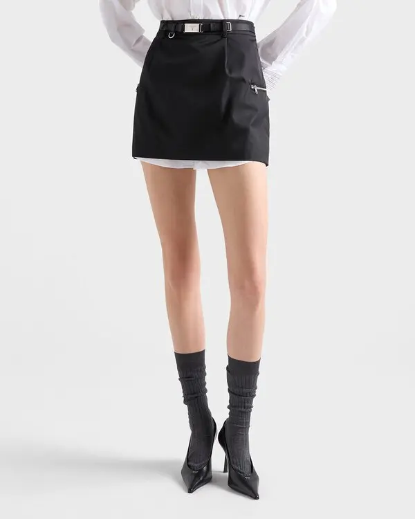 Prada Prda Re-nylon Skirt