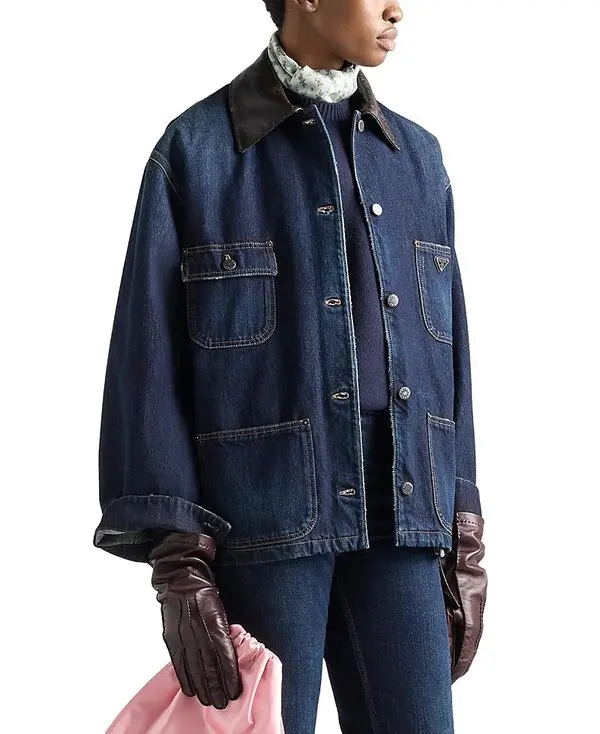 Prada Denim Trucker Jacket - Navy