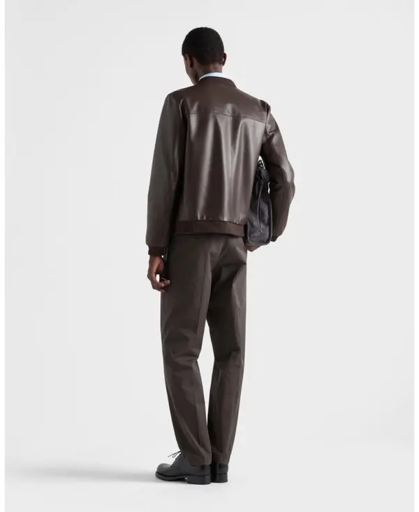 Prada Reversible Nappa Leather Bomber Jacket
