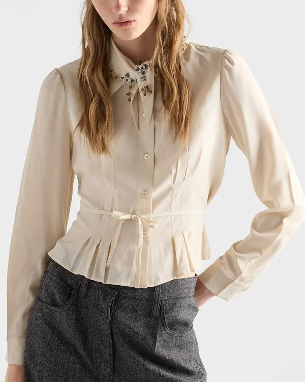 Prada Silk Marocain Shirt