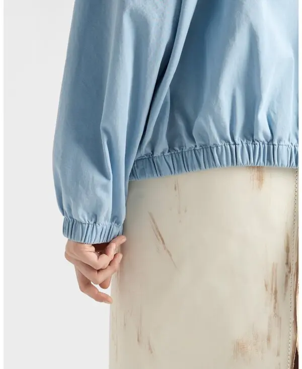 Prada Old Gabardine Blouson Jacket - Light Blue