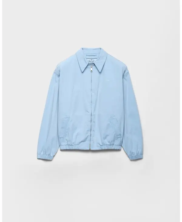 Prada Old Gabardine Blouson Jacket - Light Blue