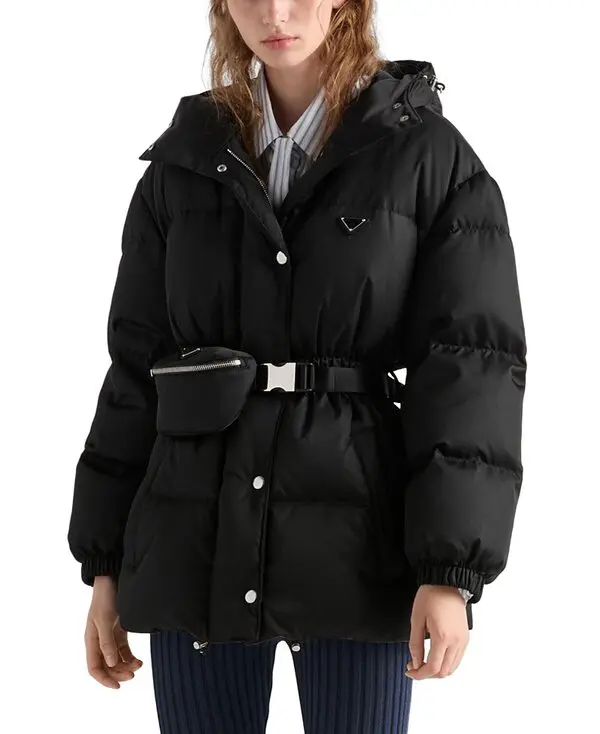 Prada Re-nylon Down Jacket - Black