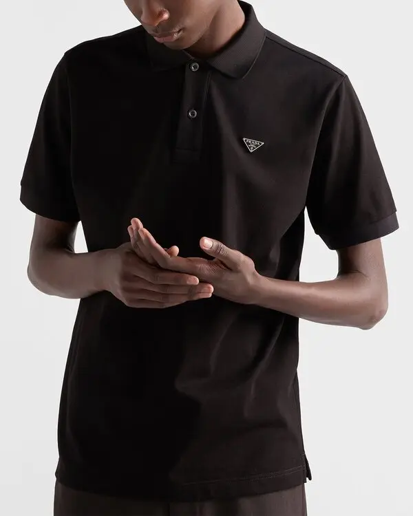 Prada Pique Polo Shirt