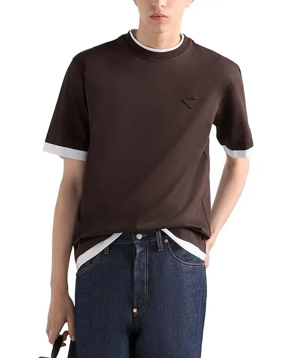 Prada Cotton T-shirt - Brown