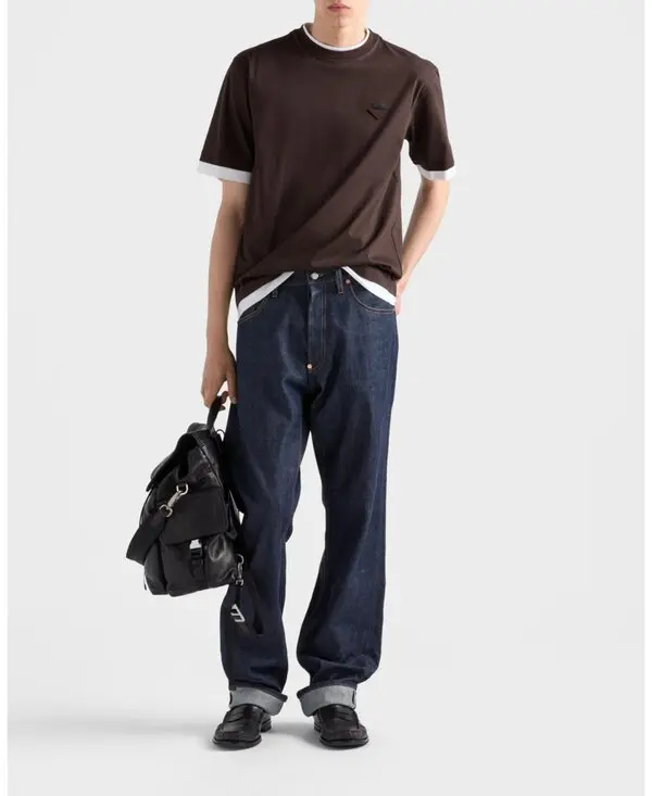 Prada Cotton T-shirt - Brown