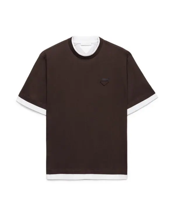 Prada Cotton T-shirt - Brown