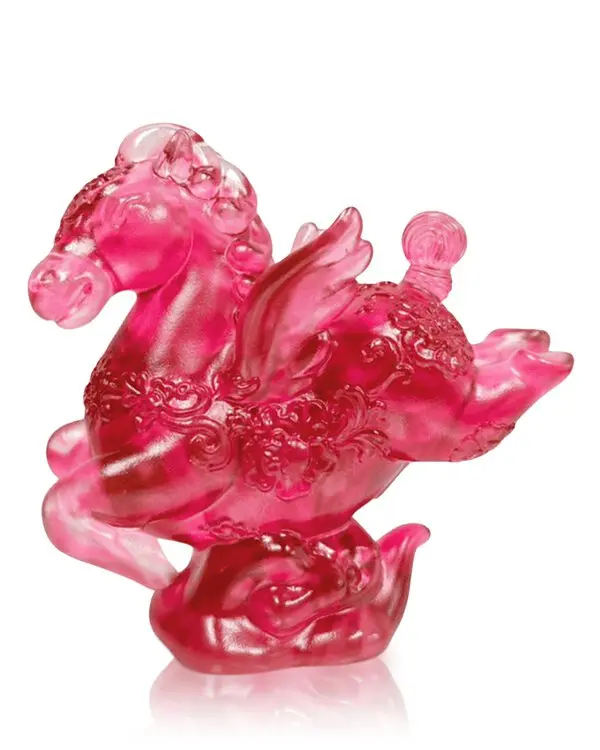 LIULI Limited Edition Little Young Pegasus Crystal Glass Figure