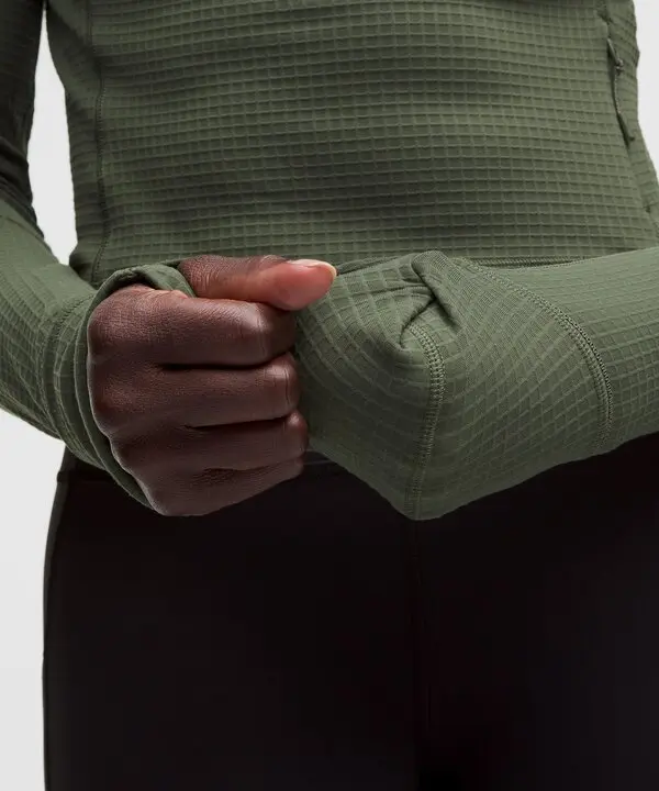 Lululemon It's Rulu Cropped Half Zip - Sassy Sage
