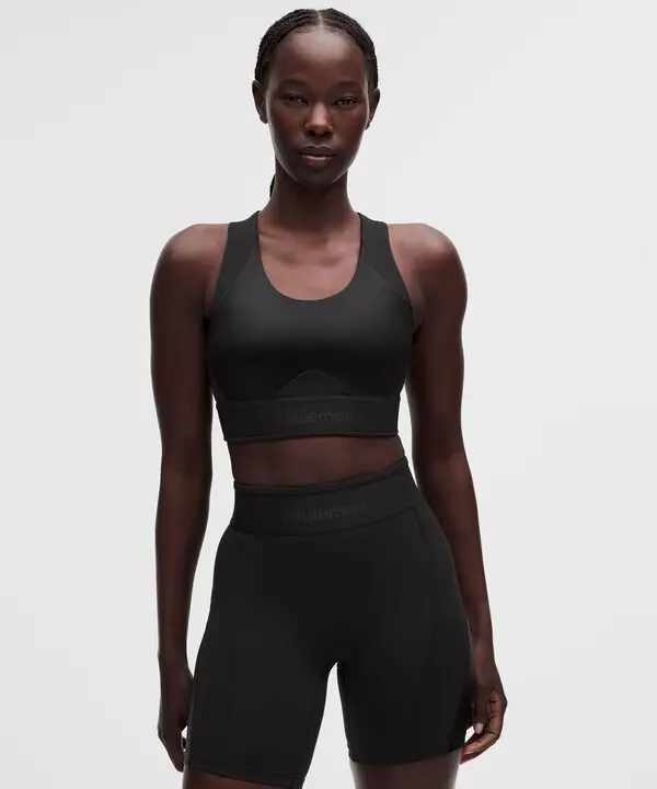 Lululemon License To Train Racerback Shine Bra - Black