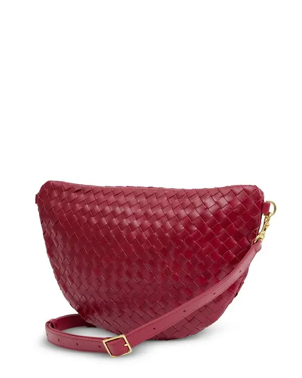 Clare V. Grande Fanny Woven Leather Belt Bag