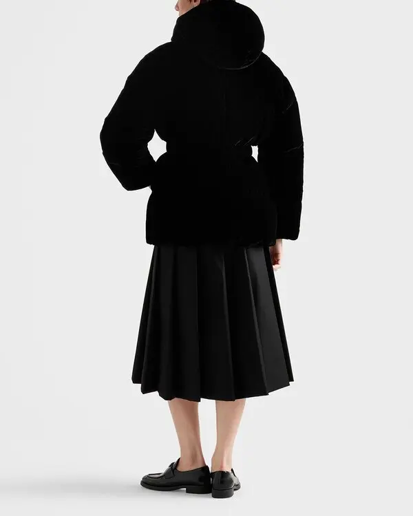 Prada Velvet Down Jacket