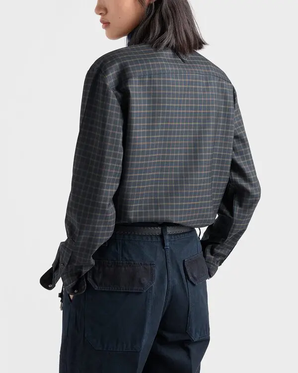 Prada Checked Wool Shirt