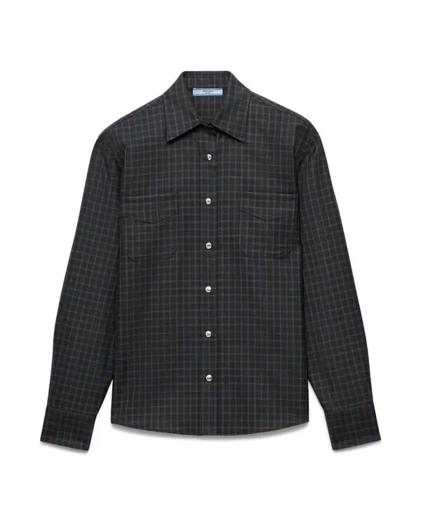 Prada Checked Wool Shirt
