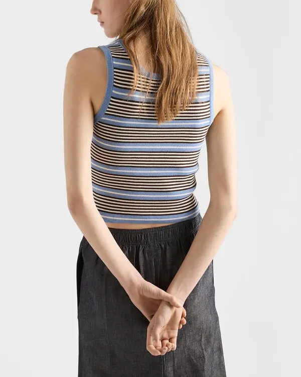 Prada Cotton Knit Tank Top