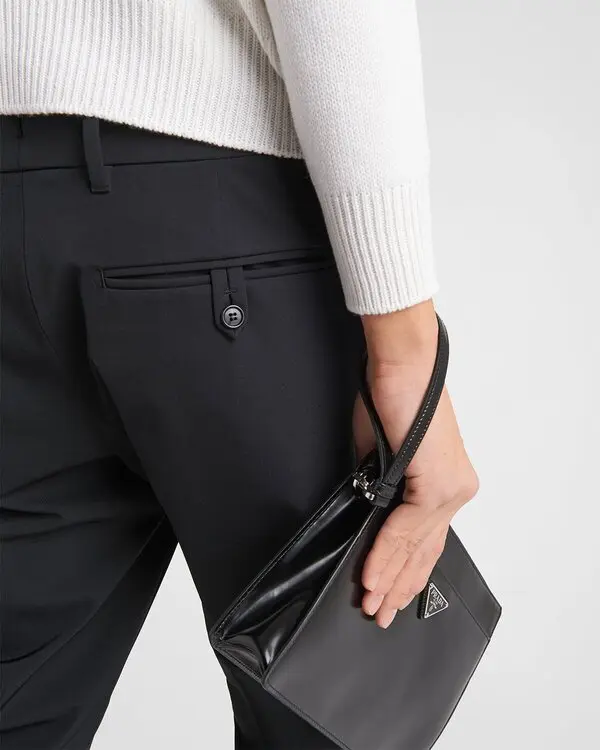 Prada Techno Stretch Pants - Black