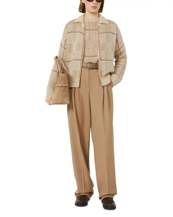 Max Mara Mstegizio Embellished Jacquard Cardigan