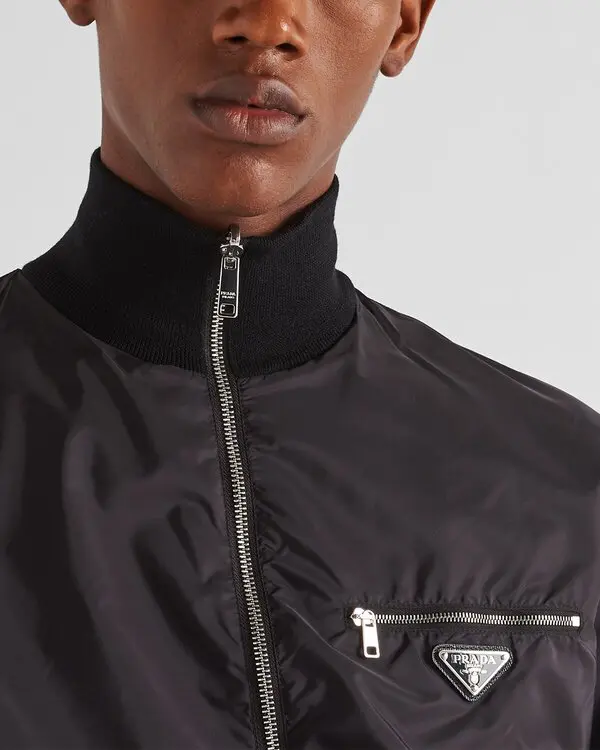 Prada Reversible Wool And Re-nylon Jacket
