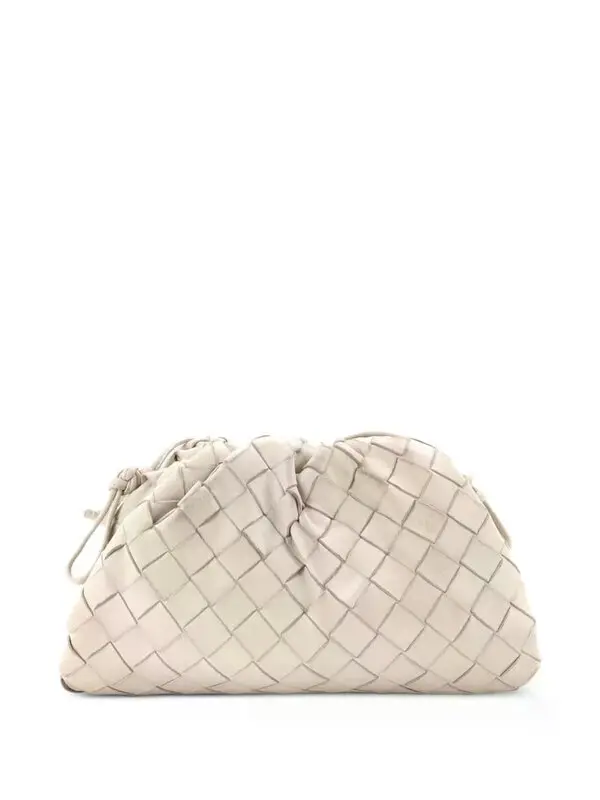 Bottega Veneta The Pouch Intrecciato Nappa Mini Crossbody Bag - Neutrals