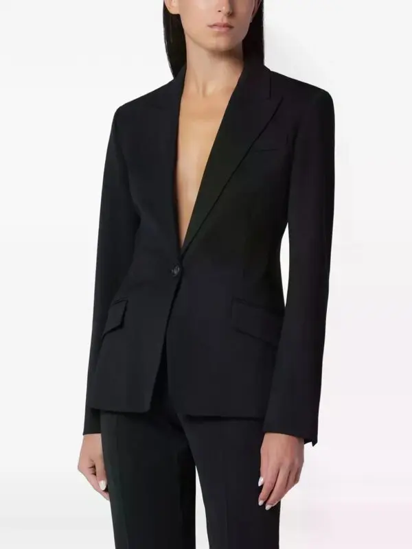 Andamane Toni Single-breasted Tailored Blazer - Black