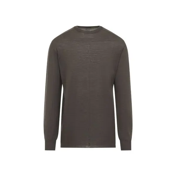 Rick Owens Oversized Wool Pullover Sweater - Grey