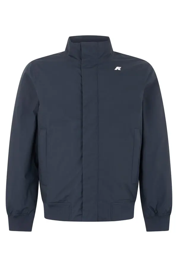 K-WAY Waterproof Lightweight Windbreaker Jacket - Blue