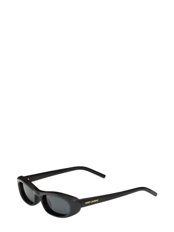 Saint Laurent Cat-eye Acetate Sunglasses With Engraved Logo Temples - Black