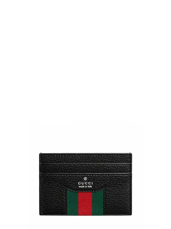 Gucci Calfskin Leather Wallet For - Black