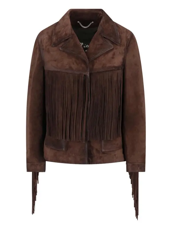 GOLDEN GOOSE Fringed Suede Jacket