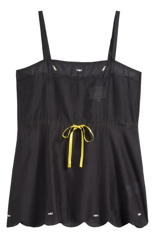 REFORMATION Square Neck Top - Black