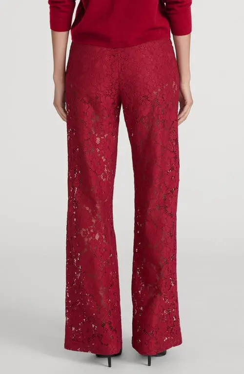 FRAME The Lace High Waist Wide Leg Pants