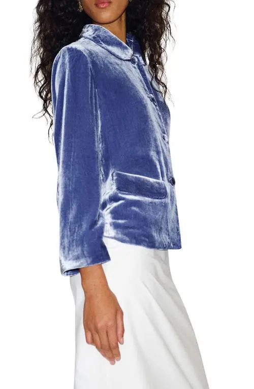 REFORMATION X Alexa Chung Pepo Velvet Jacket - Nova