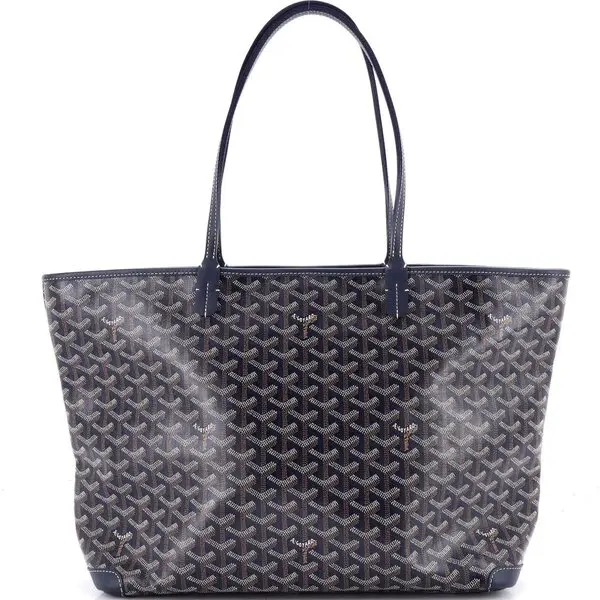 Goyard Artois Tote Coated Canvas Mm - Blue
