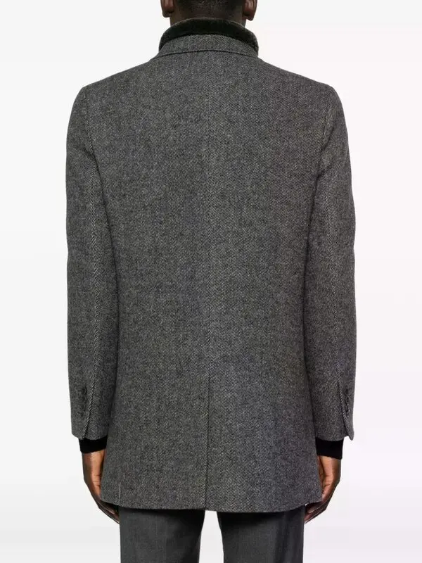 MABRUN Herringbone Single-breasted Coat