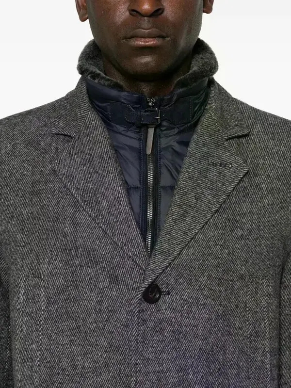 MABRUN Herringbone Single-breasted Coat