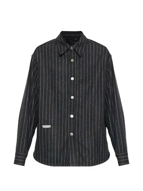 SONG FOR THE MUTE Striped-pattern Long-sleeve Shirt
