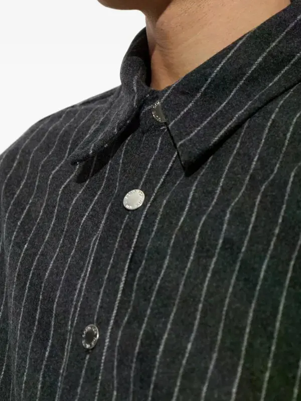 SONG FOR THE MUTE Striped-pattern Long-sleeve Shirt