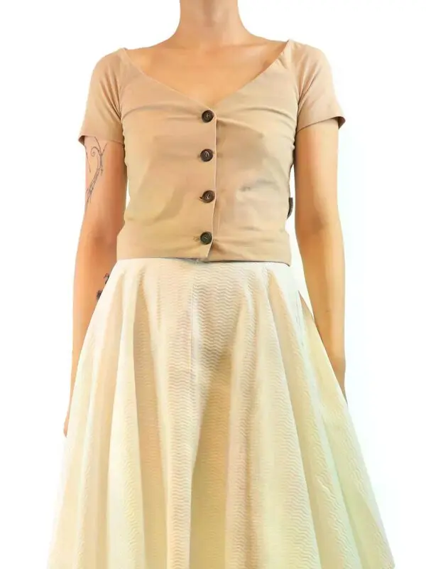 Brunello Cucinelli Button-down Short-sleeve Top