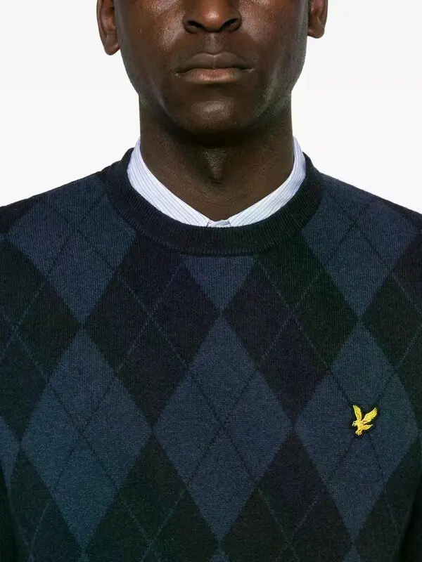 LYLE & SCOTT Argyle-pattern Sweater