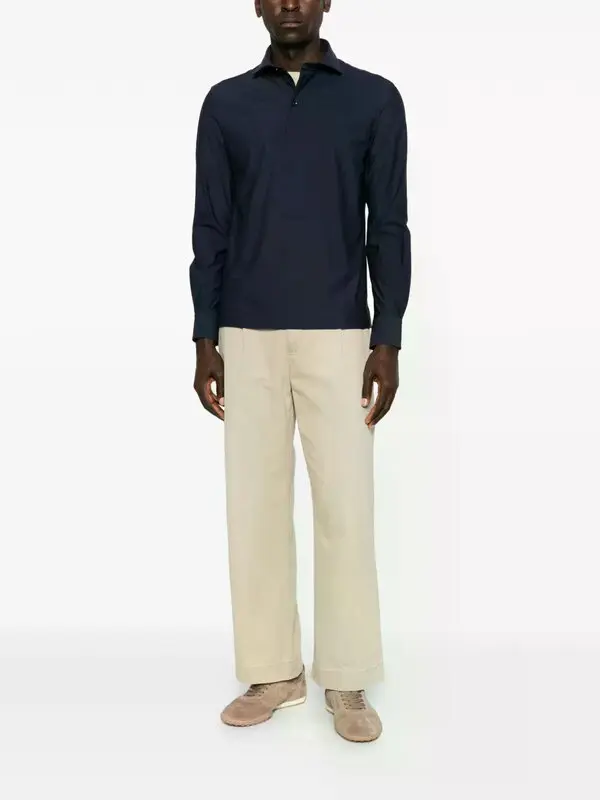 ALLEY DOCKS 963 Long-sleeved Polo Shirt
