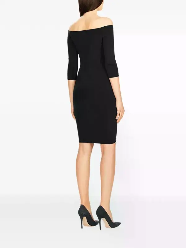 Wolford Sheen Off-shoulder Midi Dress